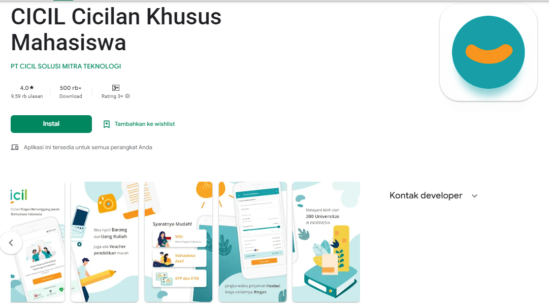Mengenal Aplikasi Cicil, Pinjamkan Uang ke Mahasiswa! - Dolar Hijau